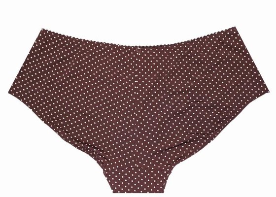 Femmes élégantes de Brown XXXL plus des culottes de taille, style classique de points