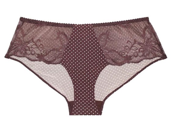 Femmes élégantes de Brown XXXL plus des culottes de taille, style classique de points