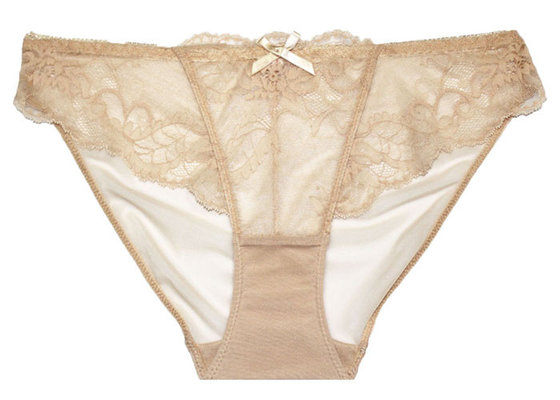 Jolies culottes de maille de bikinis de filles hausse semi pure de dentelle de basse adaptées aux besoins du client