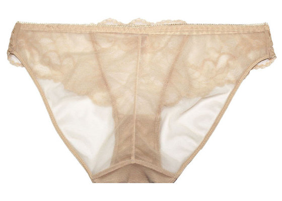 Jolies culottes de maille de bikinis de filles hausse semi pure de dentelle de basse adaptées aux besoins du client