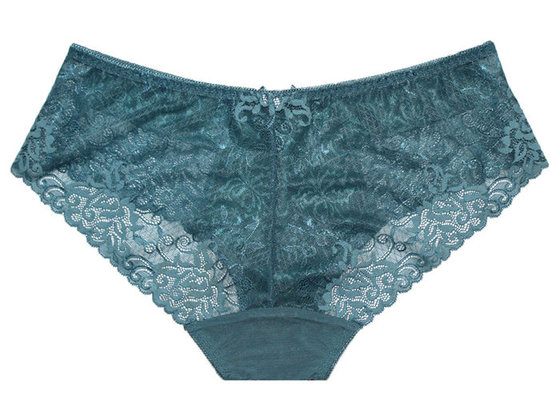 Culottes de Boyshorts de hausse de dentelle de mode basses, sous-vêtements floraux de dentelle de satin de jacquard