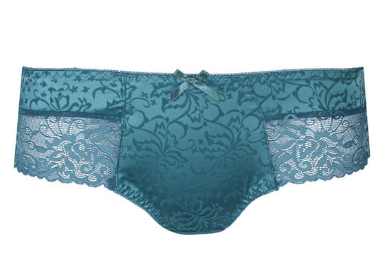 Culottes de Boyshorts de hausse de dentelle de mode basses, sous-vêtements floraux de dentelle de satin de jacquard