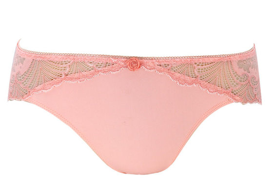 Bikinis floraux de filles de dentelle rose les jolis lissent des sous-vêtements de Microfiber