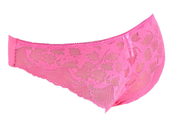 Biquinis bonitos Rosa/marfim das meninas da cobertura total completa "sexy" do laço