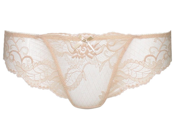 Jolies culottes de maille de bikinis de filles hausse semi pure de dentelle de basse adaptées aux besoins du client