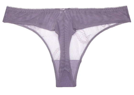 Bikini pourpre de lanières sexy semi pures de femmes de dentelle de mode séduisant