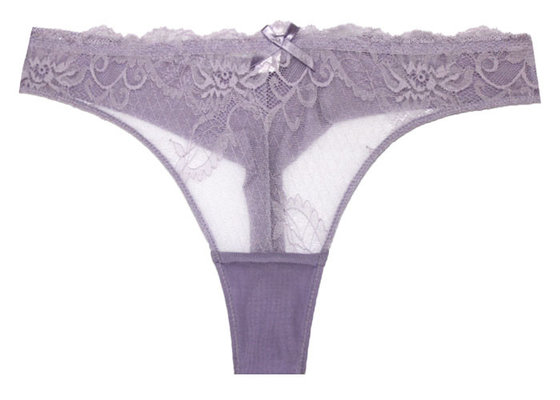 Bikini pourpre de lanières sexy semi pures de femmes de dentelle de mode séduisant