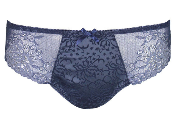 Lanières florales de dos du satin T de jacquard pour des femmes, culottes de lanière de dames