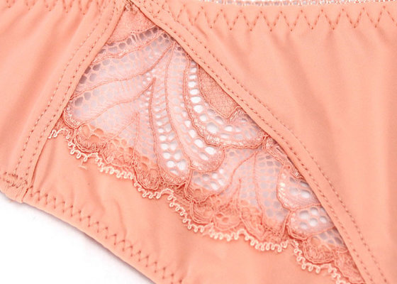 Culotte écologique de taille de coton de fourche de lanières sexy oranges de femmes basse