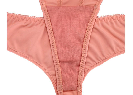 Culotte écologique de taille de coton de fourche de lanières sexy oranges de femmes basse