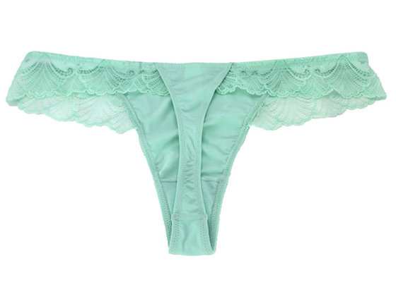Hausse verte douce WomenThongs sexy, la plupart des lanières confortables de Microfiber basse de filles
