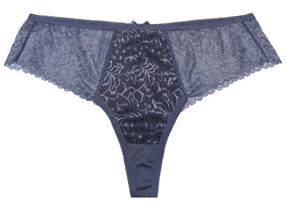 Lanières florales de dos du satin T de jacquard pour des femmes, culottes de lanière de dames
