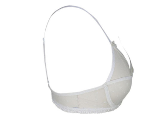 Mode libre de bonbon à confort de Bralettes de dentelle sexy de soutien-gorge de tasse du blanc 1/2