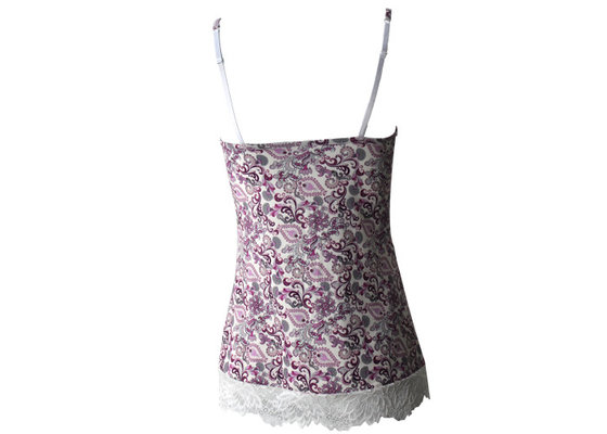 Vêtements de nuit floraux sexy de femmes de Microfiber, confortables plus des vêtements de nuit de taille