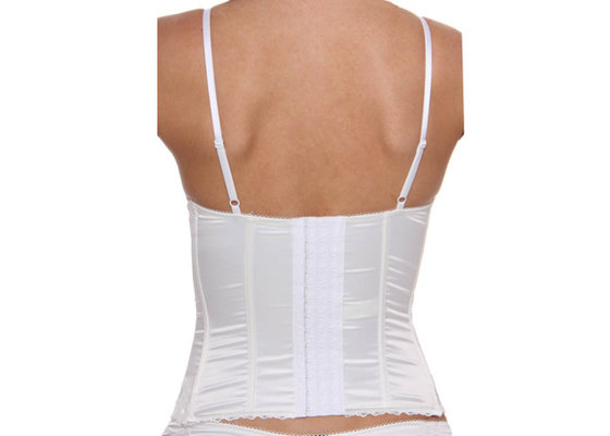 Le corps soyeux séduisant de mode soulèvent la dentelle de soutien-gorge de style de corset sur la tasse supérieure
