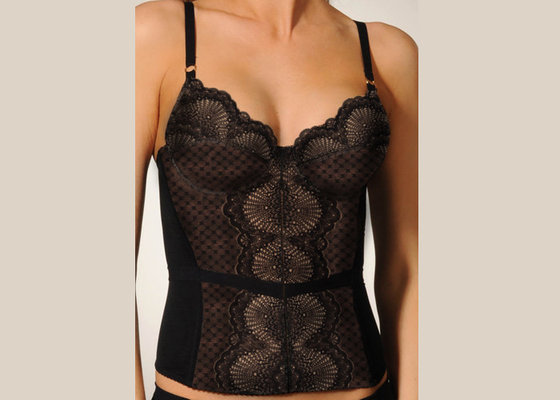 Parfaitement dentelle séduisante de dentelle de courbe de corps de forme de corset de soutien-gorge élégant de style