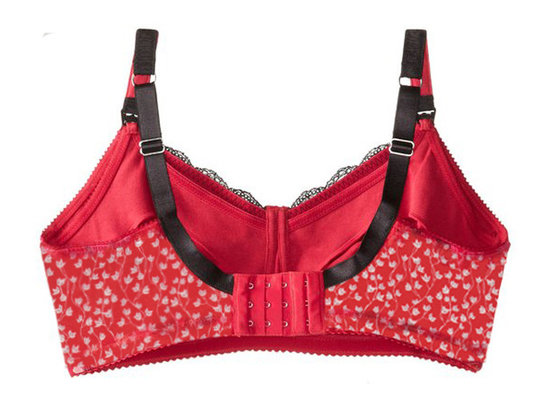 Soutien-gorge organique rouge élégant de maternité de Racerback de soutien-gorge de soins de coton