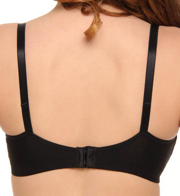Soutien-gorge sans couture blanc noir de soins de coton avec la dentelle molle pour les femmes