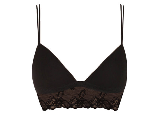 O laço consideravelmente preto acolchoou sutiãs de Wirefree no nylon/Spandex/algodão