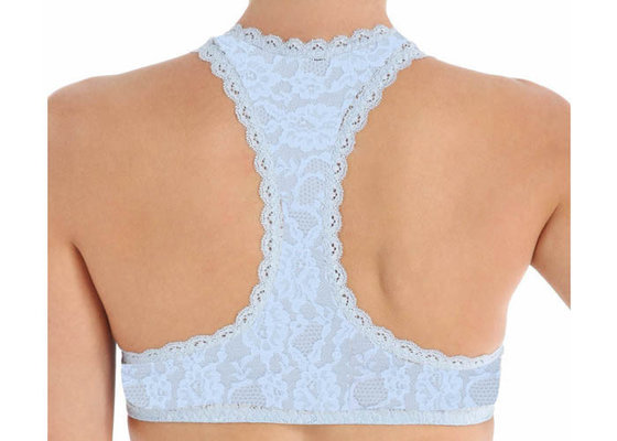 Soutiens-gorge sans fil confortables de style sportif élégant de camisole avec la dentelle transparente