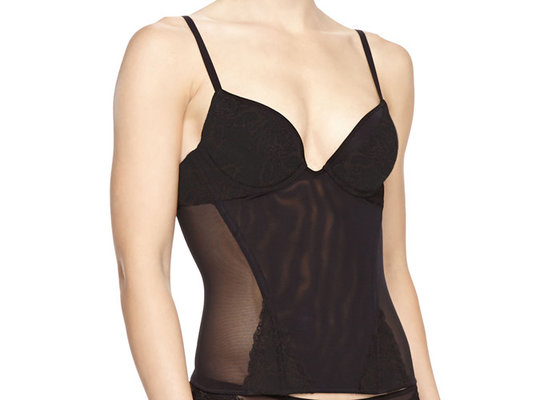 Soutien-gorge ultra mince de style de corset de dentelle de maille de noir plus le soutien-gorge nuptiale de corset de taille