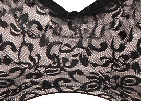 Soutien-gorge sexy de soins de coton le plus confortable avec partout dans la dentelle