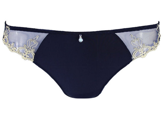 Abricot/culottes magnifiques grisâtres de bikinis de broderie pour des femmes