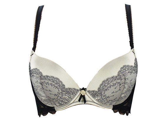 Les femmes élégantes de satin de jacquard capitonnées poussent le coton de dentelle de soutien-gorge soulèvent des soutiens-gorge