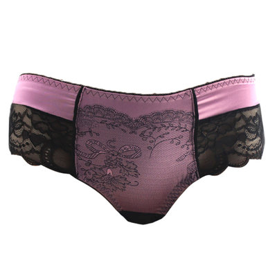 Sous-vêtements assez confortables de fourche de coton de culottes de Boyshorts de dentelle