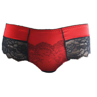 Sous-vêtements assez confortables de fourche de coton de culottes de Boyshorts de dentelle
