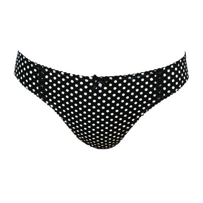 Pantalons en forme de t sexy de beauté de point noir de satin pour Madame/femmes