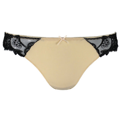 Jolis bikinis mous de filles de Microfiber avec les côtés féminins de dentelle pour le joli panache