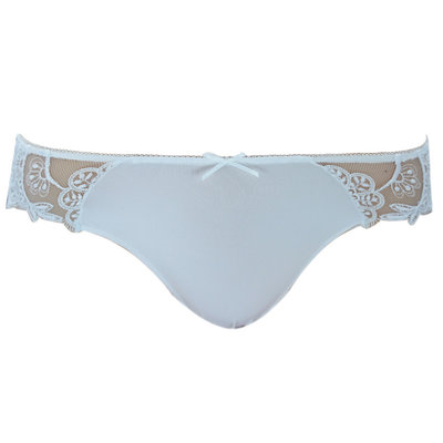 Jolis bikinis mous de filles de Microfiber avec les côtés féminins de dentelle pour le joli panache