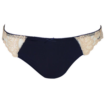 Jolis bikinis mous de filles de Microfiber avec les côtés féminins de dentelle pour le joli panache