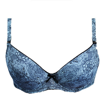 Soutien-gorge américain de fleur d'impression de tissu de Microfiber de qualité de marque Underwired doux plus des soutiens-gorge de taille adaptés aux besoins du client