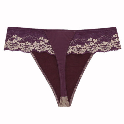 Dentelle sexy de broderie de lanières de femme de satin classique de jacquard pour l'adulte
