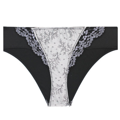 coton de Broderie-dentelle/satin luxueux de fleur jolis bikinis en nylon de filles