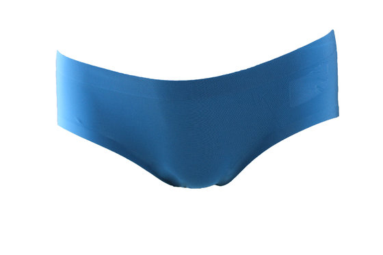 Bikinis bleus de filles de lac confortable jolis, culottes sans couture respirables de Microfiber