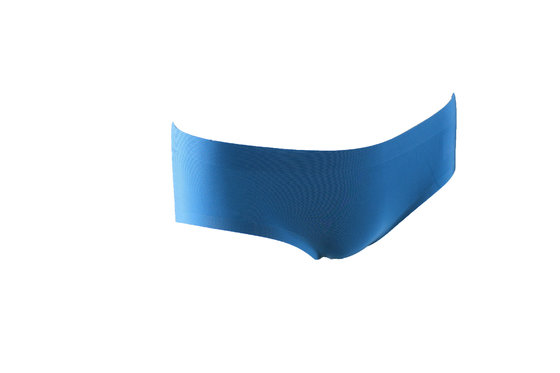 Bikinis bleus de filles de lac confortable jolis, culottes sans couture respirables de Microfiber