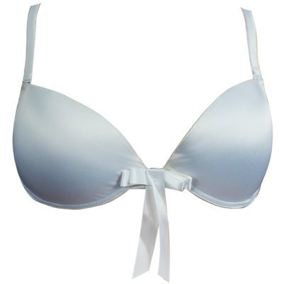 Le gel lisse simple de satin capitonné soulèvent le plongeon de dossier de soutiens-gorge avec le joli Bowknot