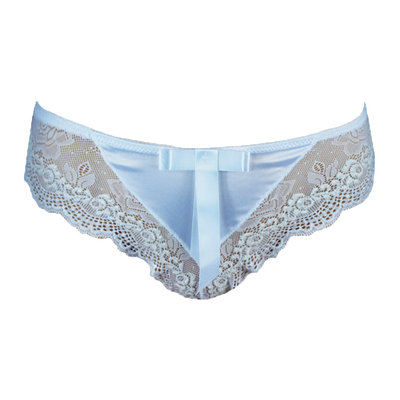 Satin lisse généreux de dentelle de jolis bikinis floraux sexy de filles avec le joli Bowknot