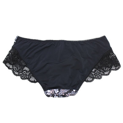Culottes de coton de Madame Boyshorts Sexy Lace Women de satin d'impression florale de cru
