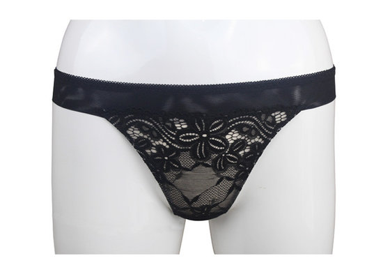Jolis bikinis de filles de mi taille adulte, culotte sexy de dentelle de Spandex confortable