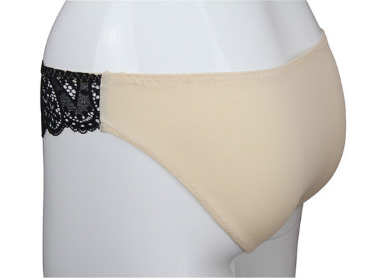Dos avant Microfiber de dentelle de femmes de culottes molles en nylon de Boyshorts avec l'arc