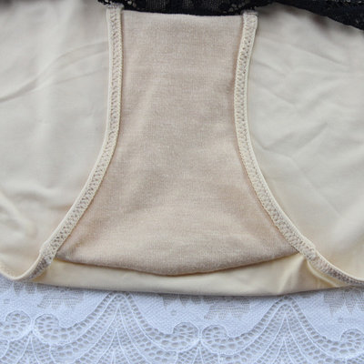 Dos avant Microfiber de dentelle de femmes de culottes molles en nylon de Boyshorts avec l'arc