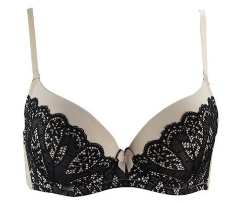 Le coton confortable mou de dentelle d'Underwire Microfiber soulèvent le soutien-gorge des soutiens-gorge de femmes de 3/4 tasse