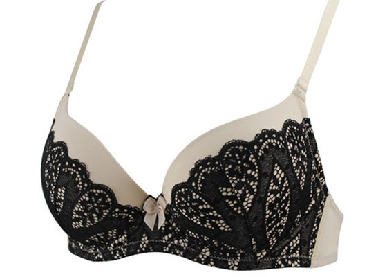 Le coton confortable mou de dentelle d'Underwire Microfiber soulèvent le soutien-gorge des soutiens-gorge de femmes de 3/4 tasse