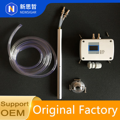 Pitot Tube Wind Speed Transducer Air Velocity Sensor Pipe Anemometer Air Flowmeter 0-5V 0-10V 4-20mA RS485