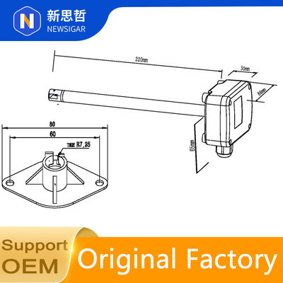 Air Flow Velocity Sensor gas flow sensor Air Wind Speed Indicator Display air flowmeter 0-5V or 0-10V or 4-20mA or RS485
