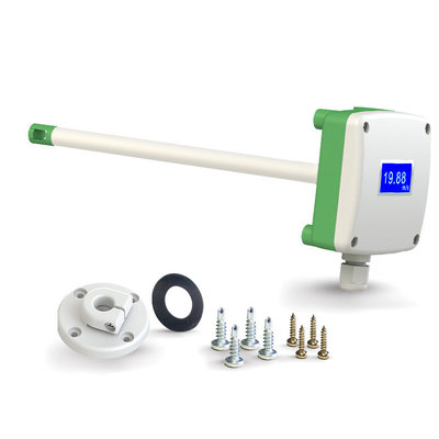 Air Velocity Sensor with Quantity 2 in 1 Wind Speed Indicator LCD Display for HVAC Duct Pipeline 0-5V 0-10V 4-20mA RS485